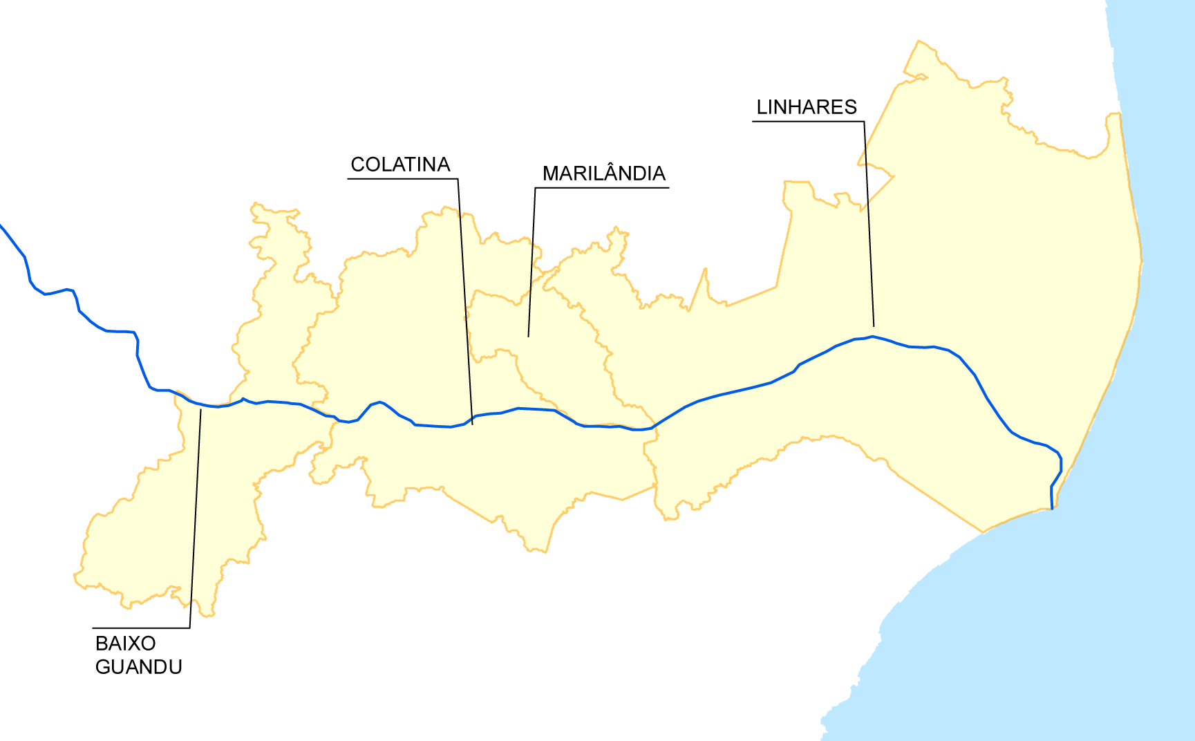 Paisagens do rio Doce